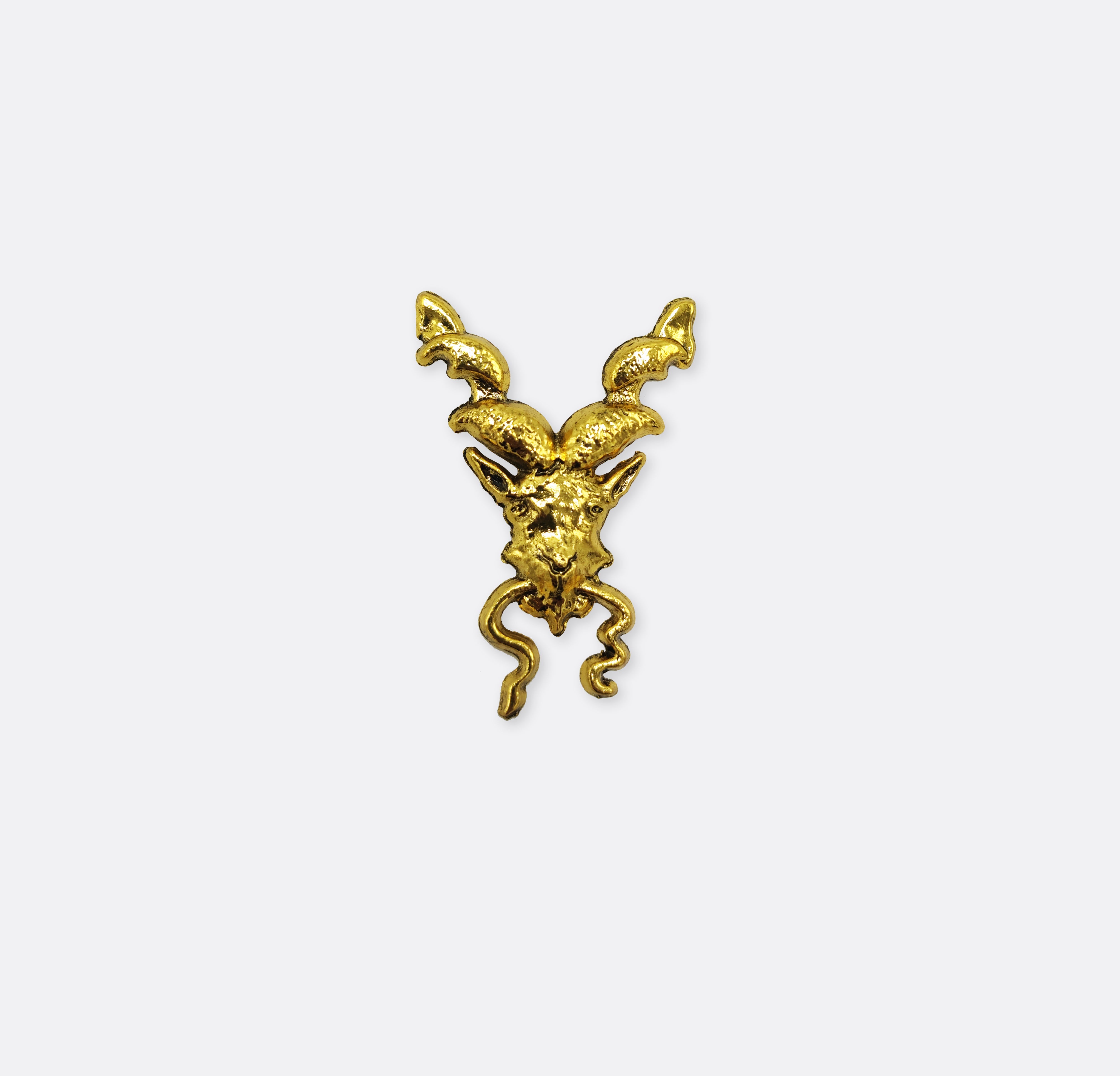 Antique Markhor – Bright Golden Lapel Pins – Monzoro Pakistan